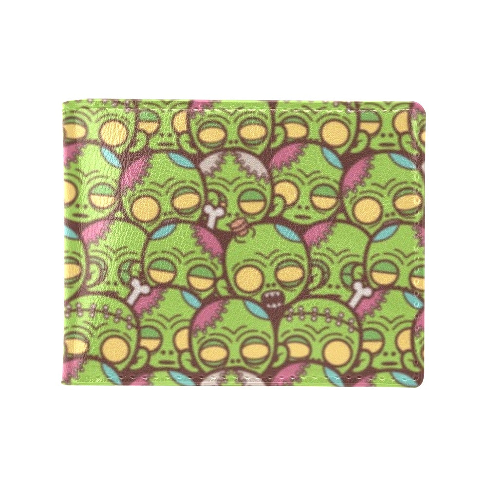 Zombie Head Design Pattern Print Men's ID Card Wallet – JorJune