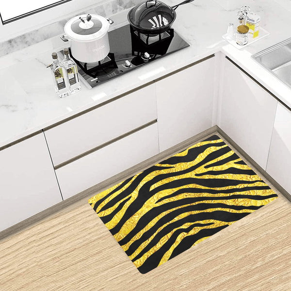 zebra Gold Kitchen Mat - JorJune