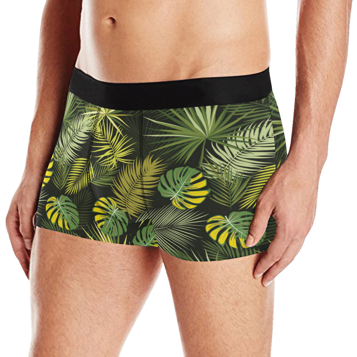 Palm Leaf Pattern Print Design A05 Men's Boxer Briefs – JorJune