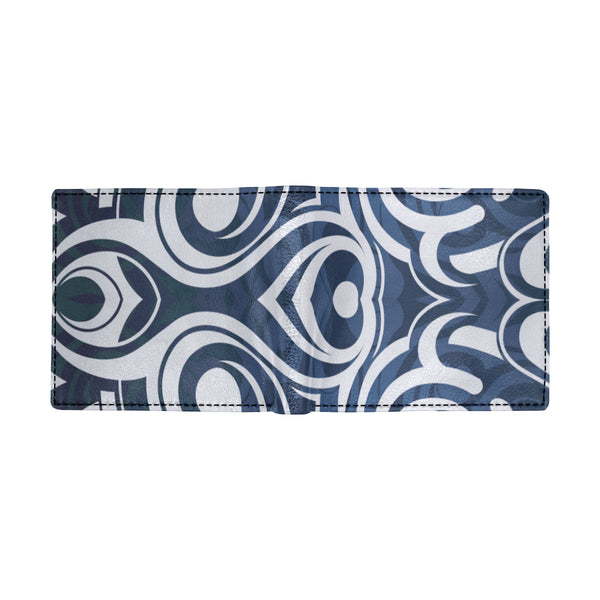 Maori Pattern Print Design 01 Men's ID Card Wallet - JorJune