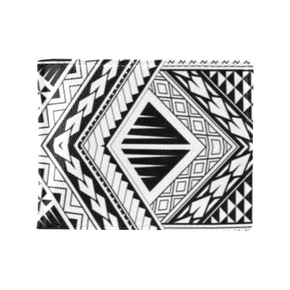 Samoan Tattoo Style Print Design LKS307 Men's ID Card Wallet – JorJune