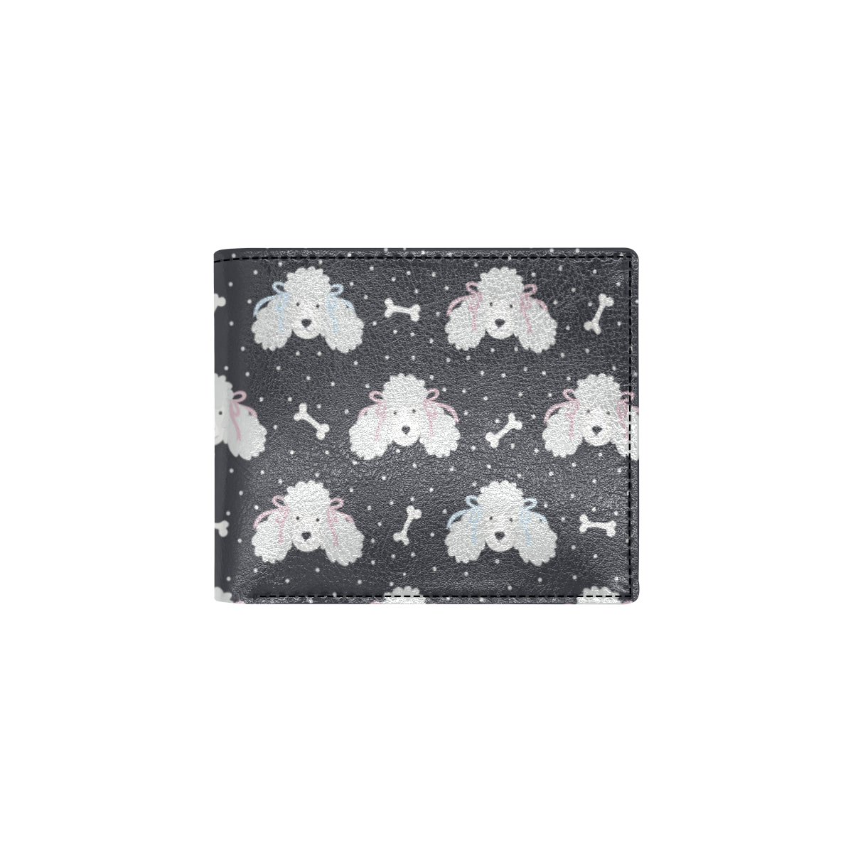 Poodle Pattern Print Design A03 Men's ID Card Wallet – JorJune