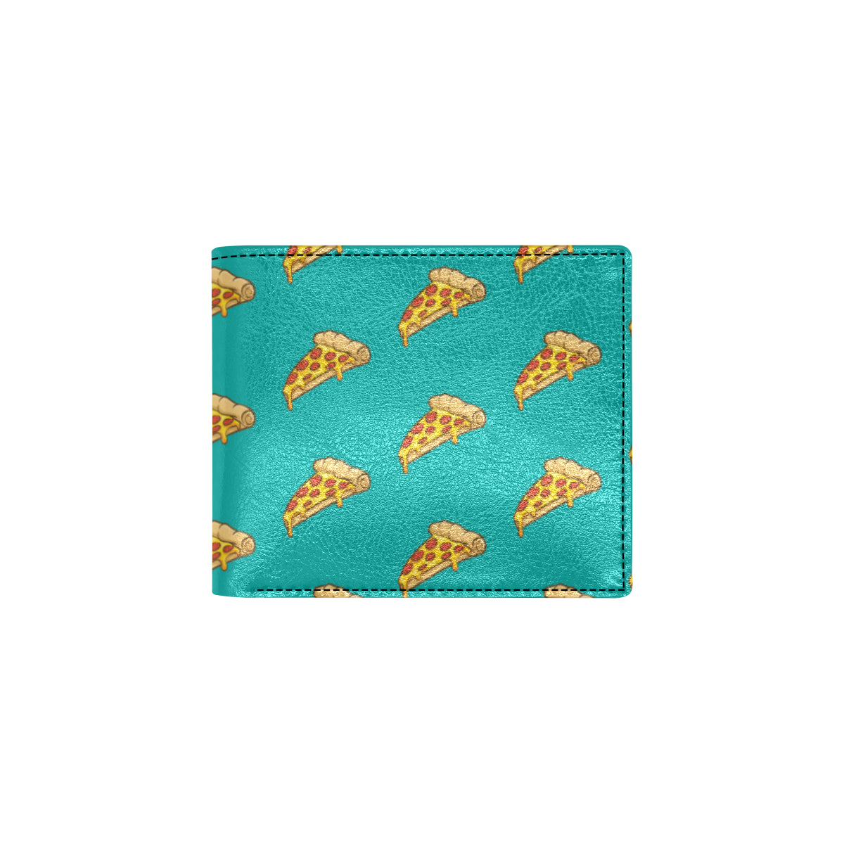 Pizza Pattern Print Design A03 Men's ID Card Wallet – JorJune