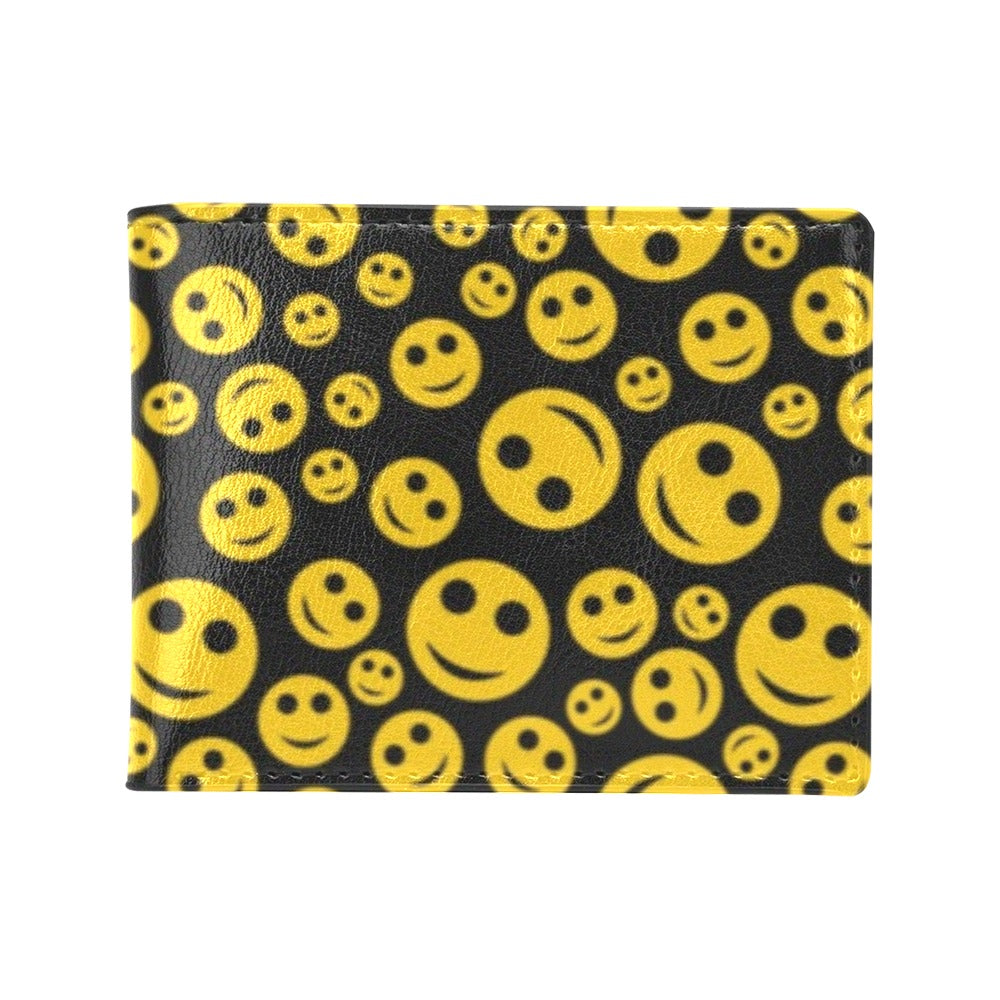 Smiley Face Emoji Print Design LKS304 Men's ID Card Wallet – JorJune