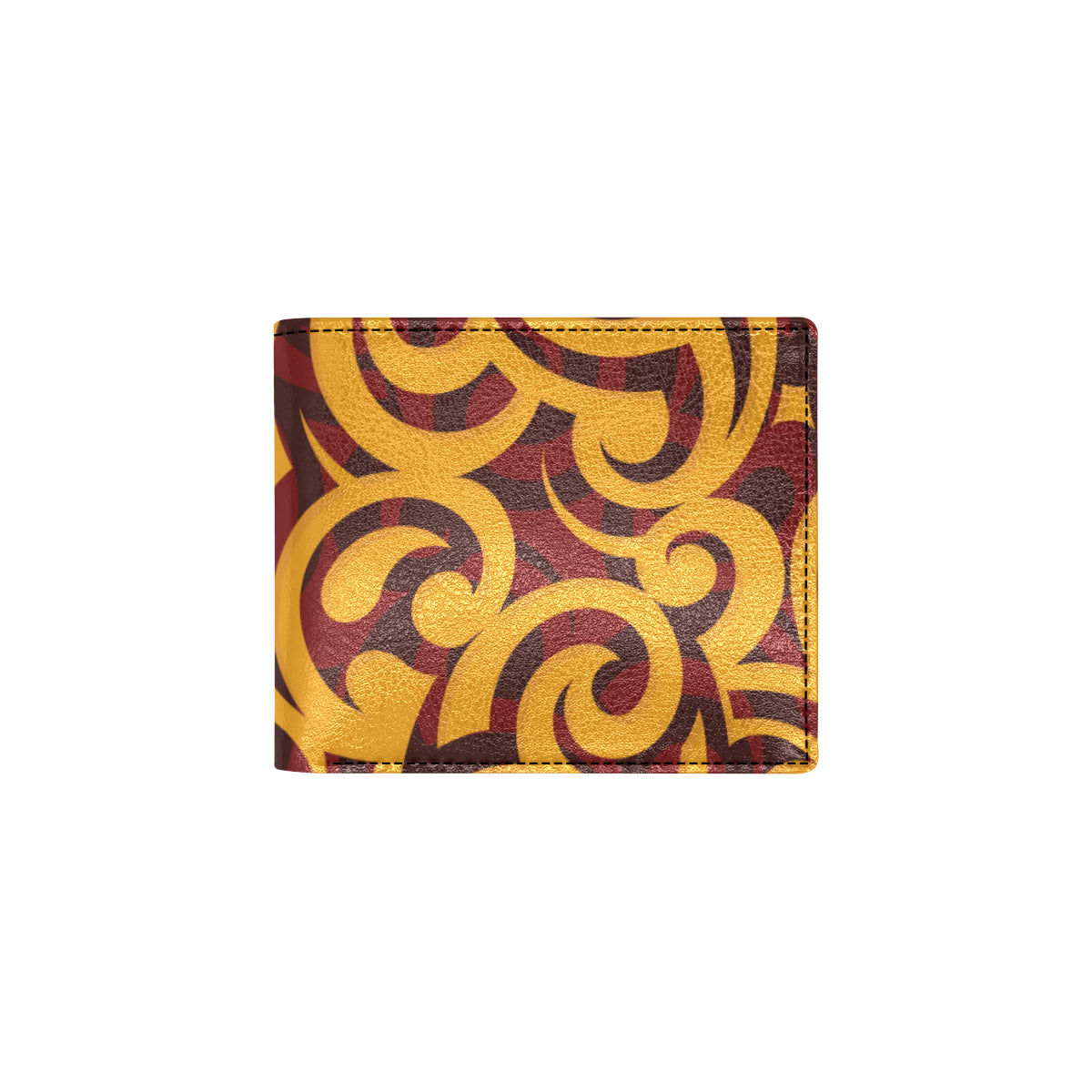 Maori Pattern Print Design 02 Men's ID Card Wallet - JorJune
