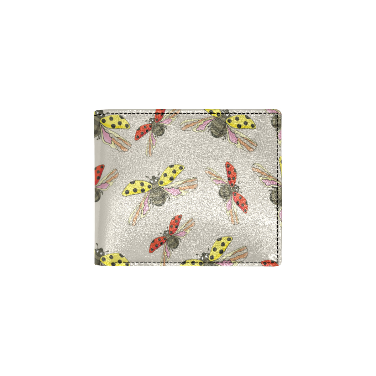 Ladybug Pattern Print Design 04 Men's ID Card Wallet – JorJune