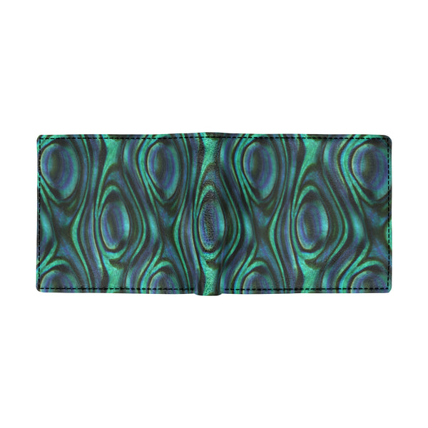 Abalone Pattern Print Design 01 Men's ID Card Wallet - JorJune