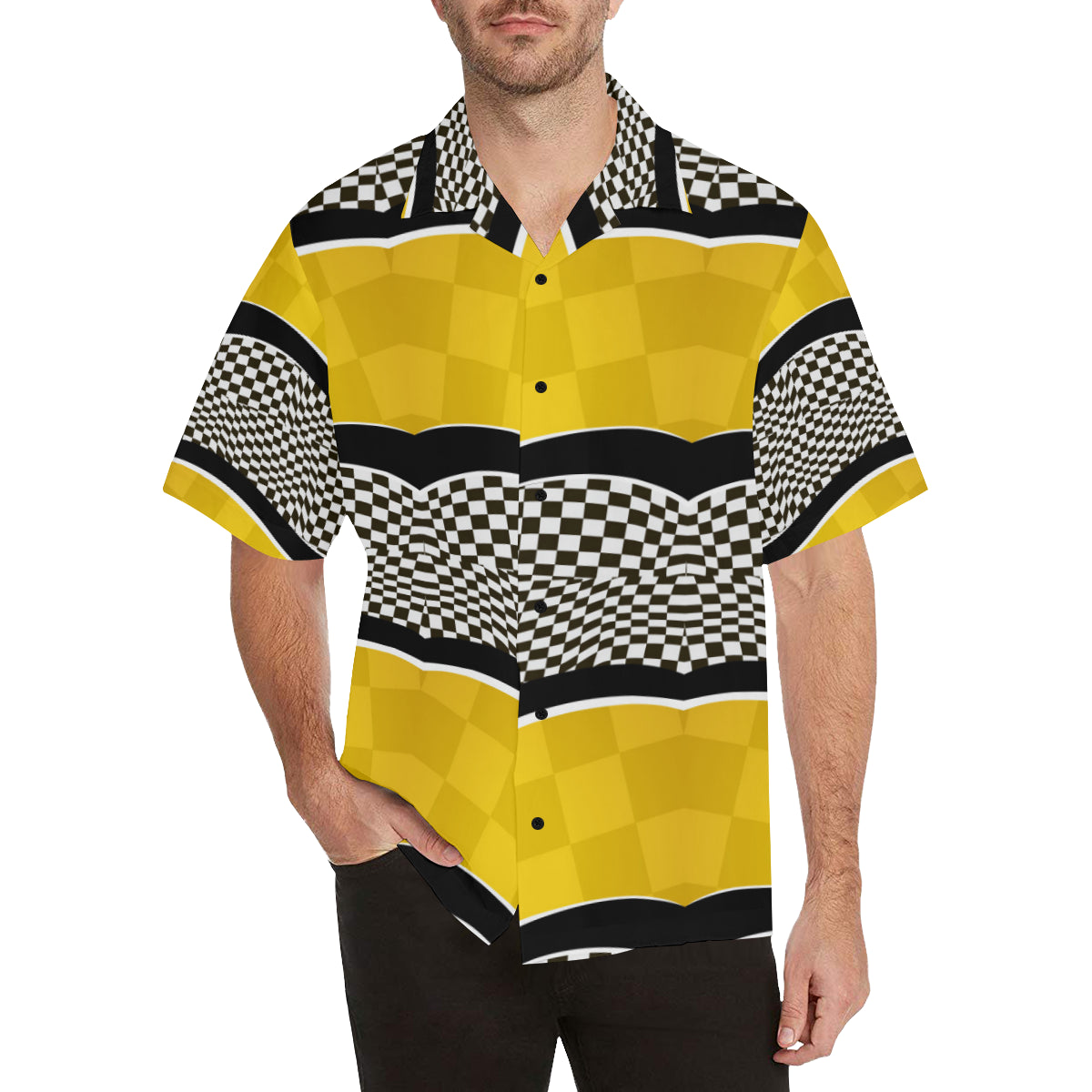 Checkered Pattern Print Design 02 Men's Hawaiian Shirt – JorJune