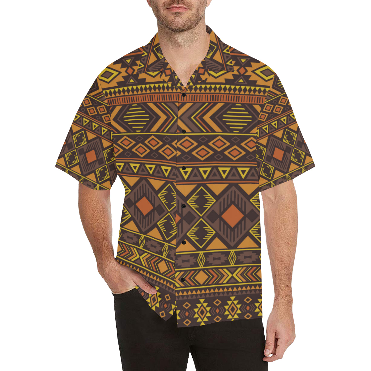 Navajo Pattern Print Design A06 Men's Hawaiian Shirt – JorJune