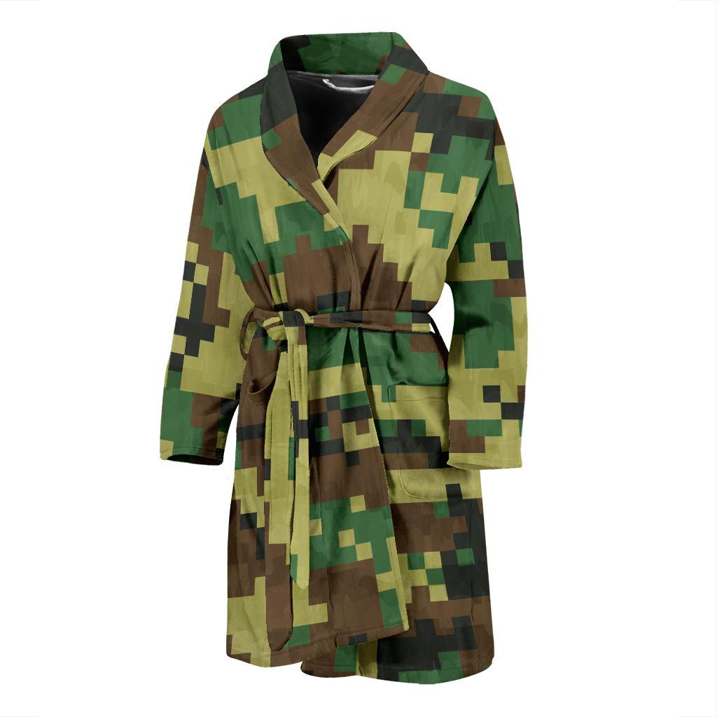 ACU Army Digital Pattern Print Design 02 Men Bathrobe – JorJune