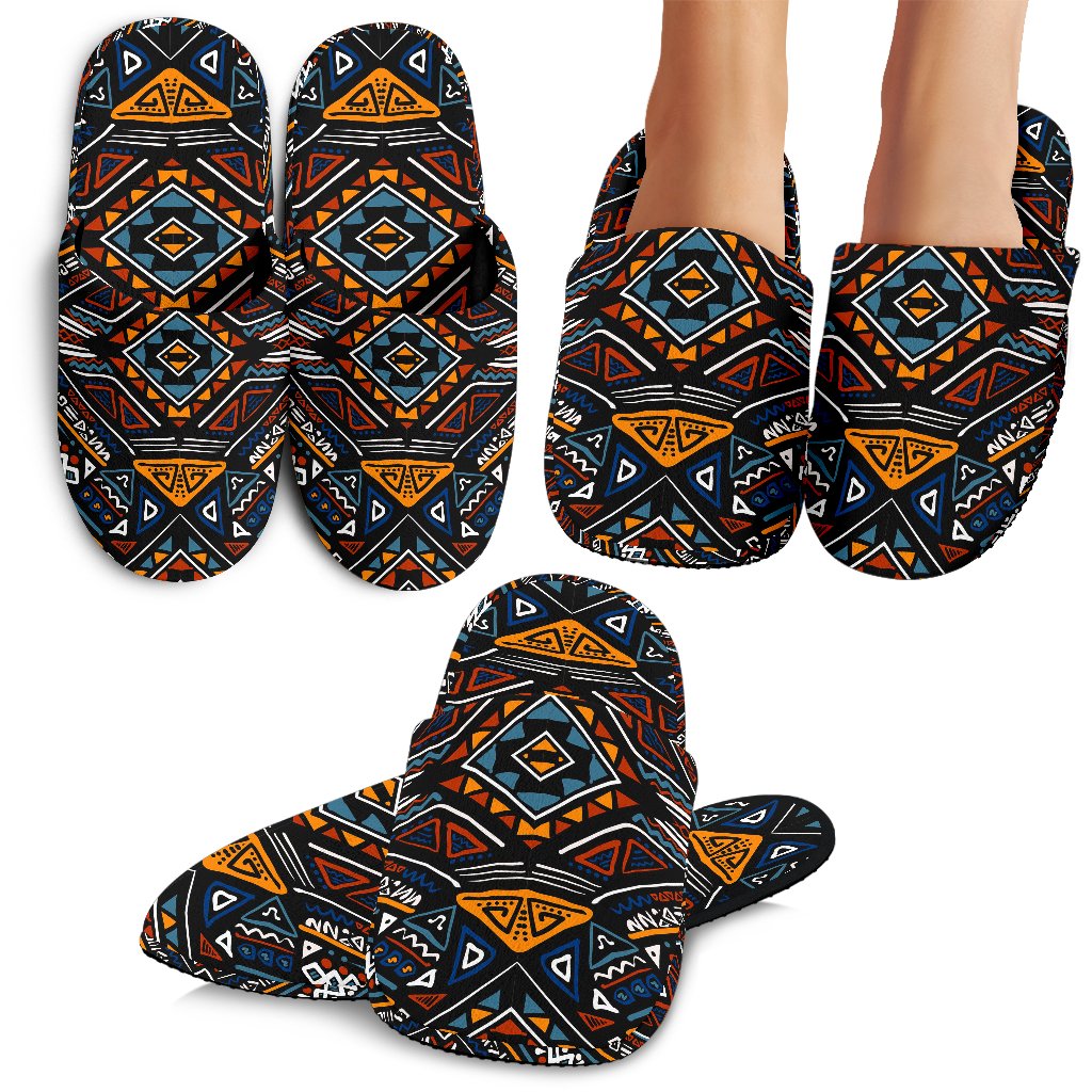 African Kente Print v2 House Slippers – JorJune