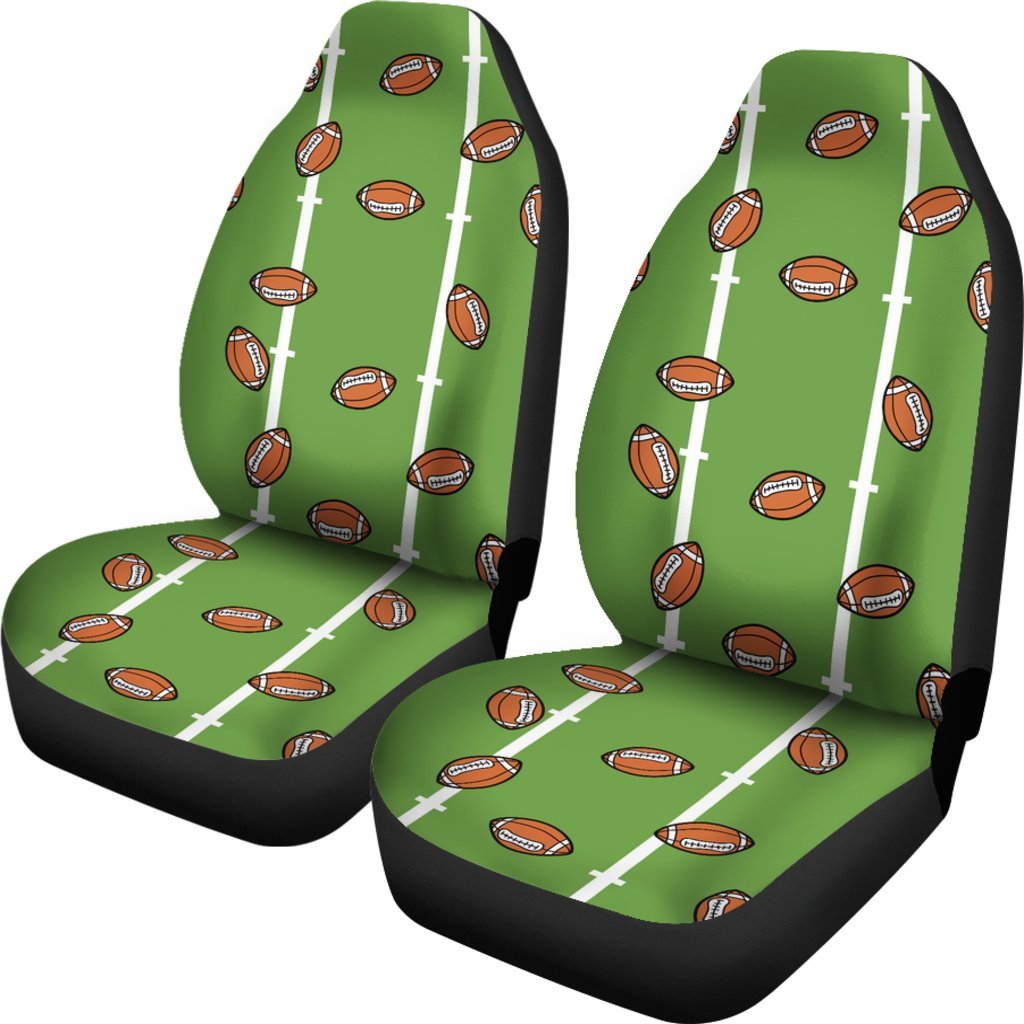 American Football On Field Themed Print Universal Fit Car Seat Covers ...