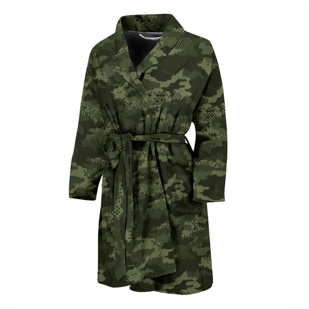 Army Camouflage Pattern Print Design 02 Men Bathrobe – JorJune