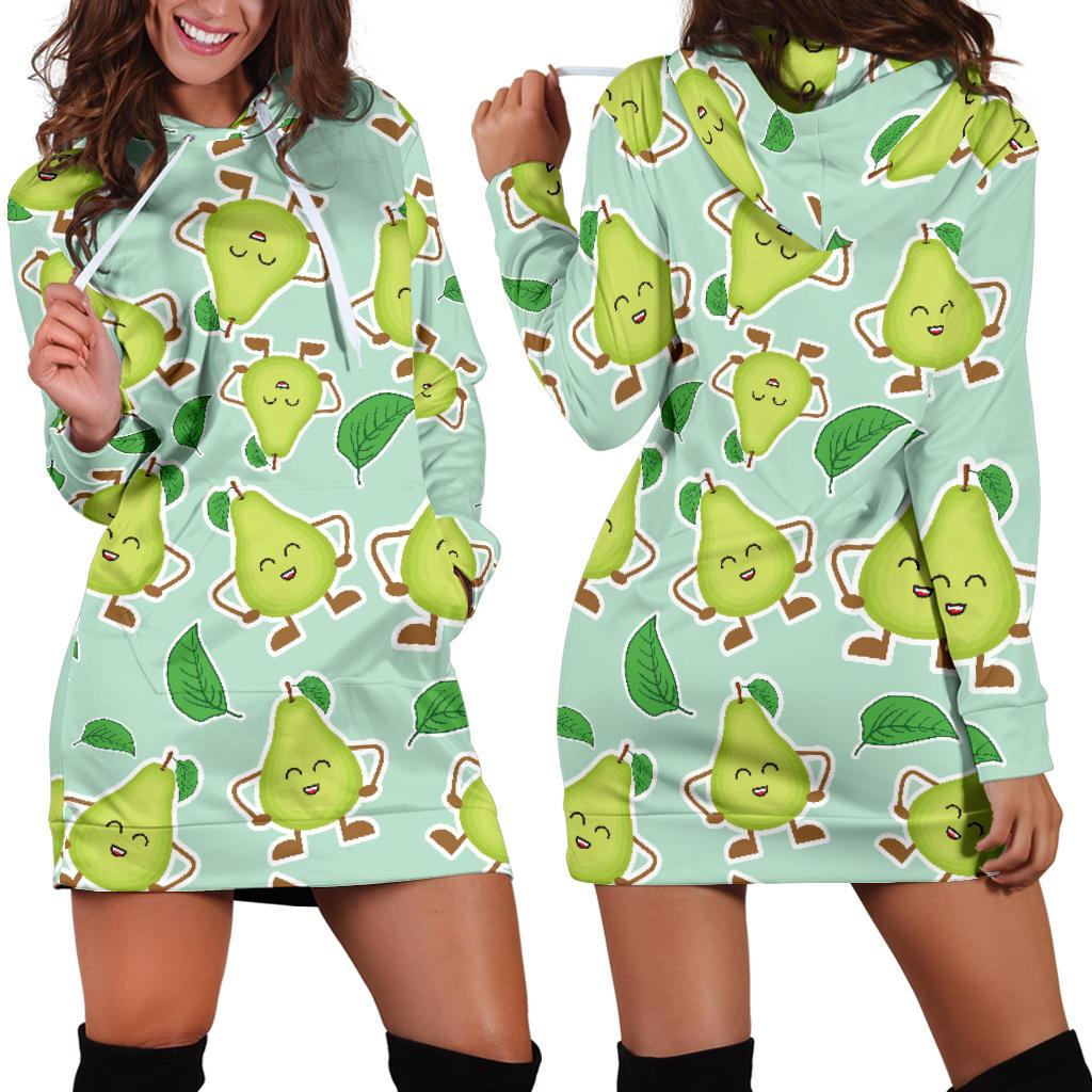 Avocado Pattern Print Design AC011 Women Hoodie Dress – JorJune