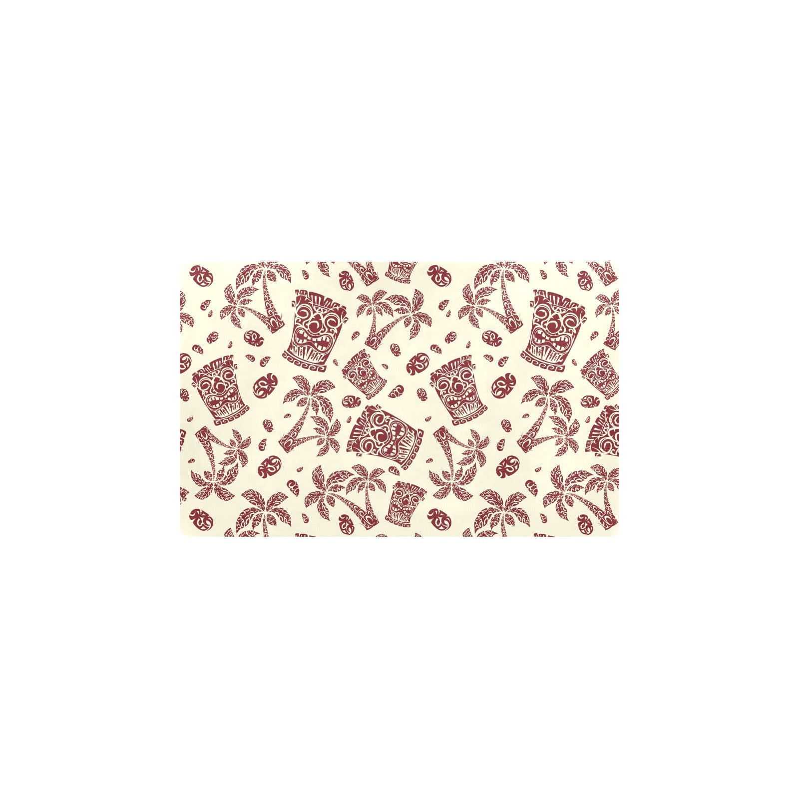 Tiki Tribal Mask Palm Tree Kitchen Mat – JorJune