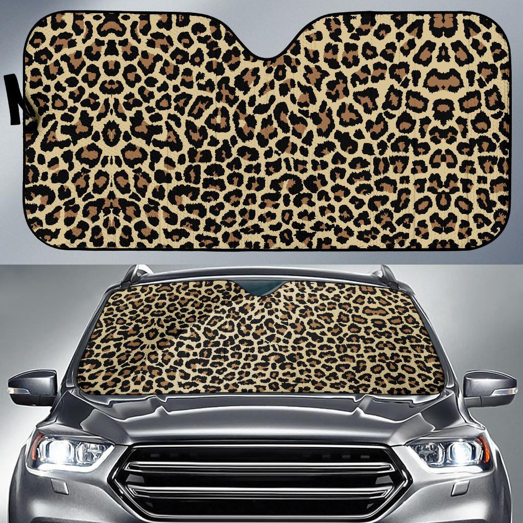 Cheetah Pattern Print Design 02 Car front Windshield Sun Shade – JorJune