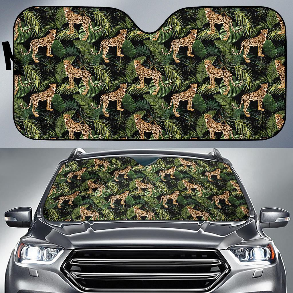 Cheetah Pattern Print Design 05 Car front Windshield Sun Shade – JorJune