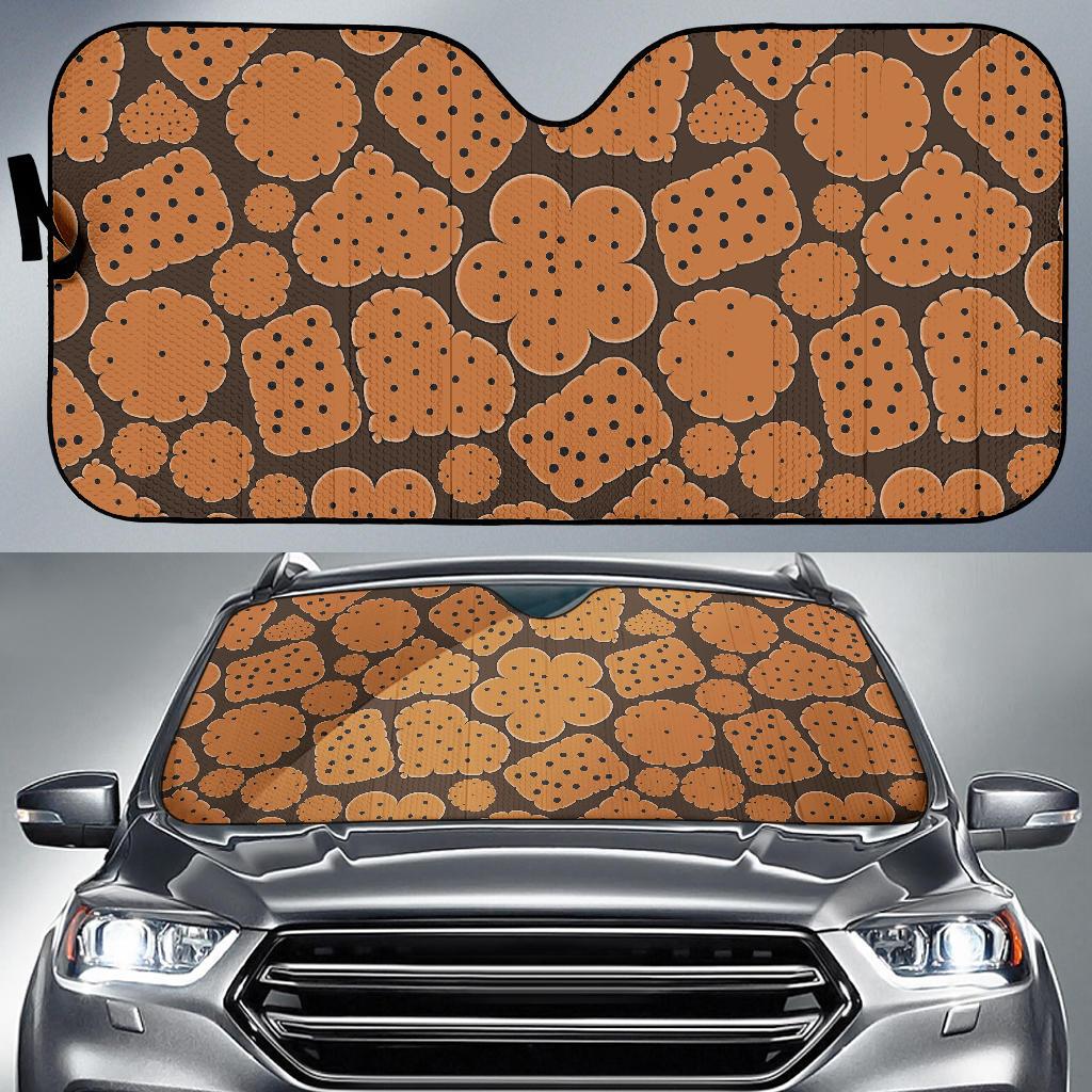 Cracker Pattern Print Design 01 Car front Windshield Sun Shade – JorJune