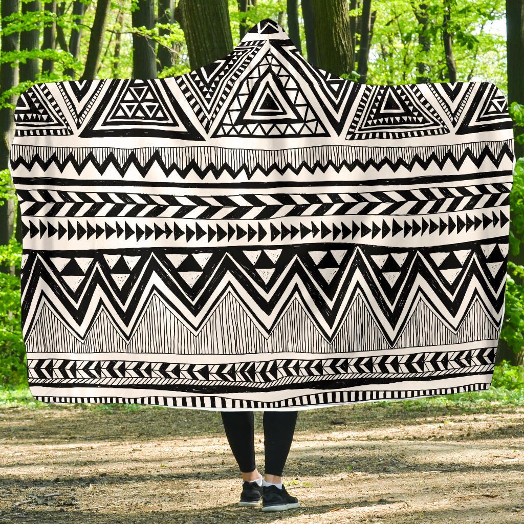 Draw Tribal Aztec Hooded Blanket – JorJune