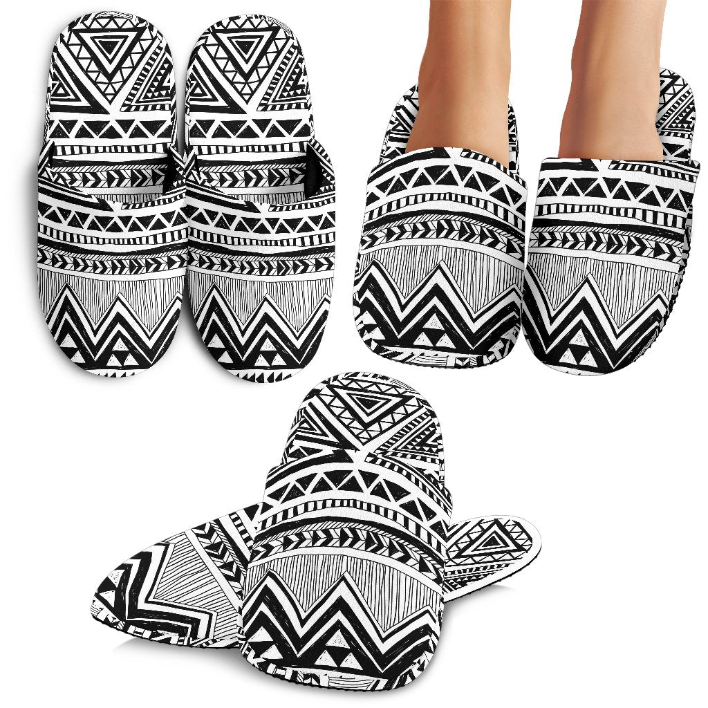 Draw Tribal Aztec House Slippers – JorJune