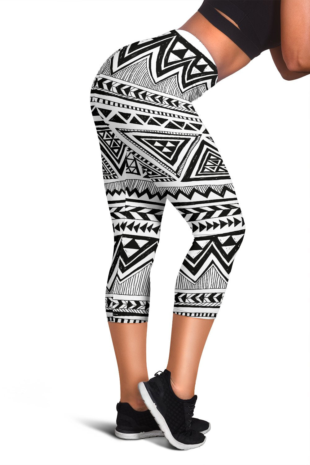 Draw Tribal Aztec Women Capris – JorJune