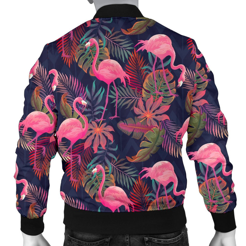 Flamingo Tropical Pattern Men Bomber Jacket – JorJune