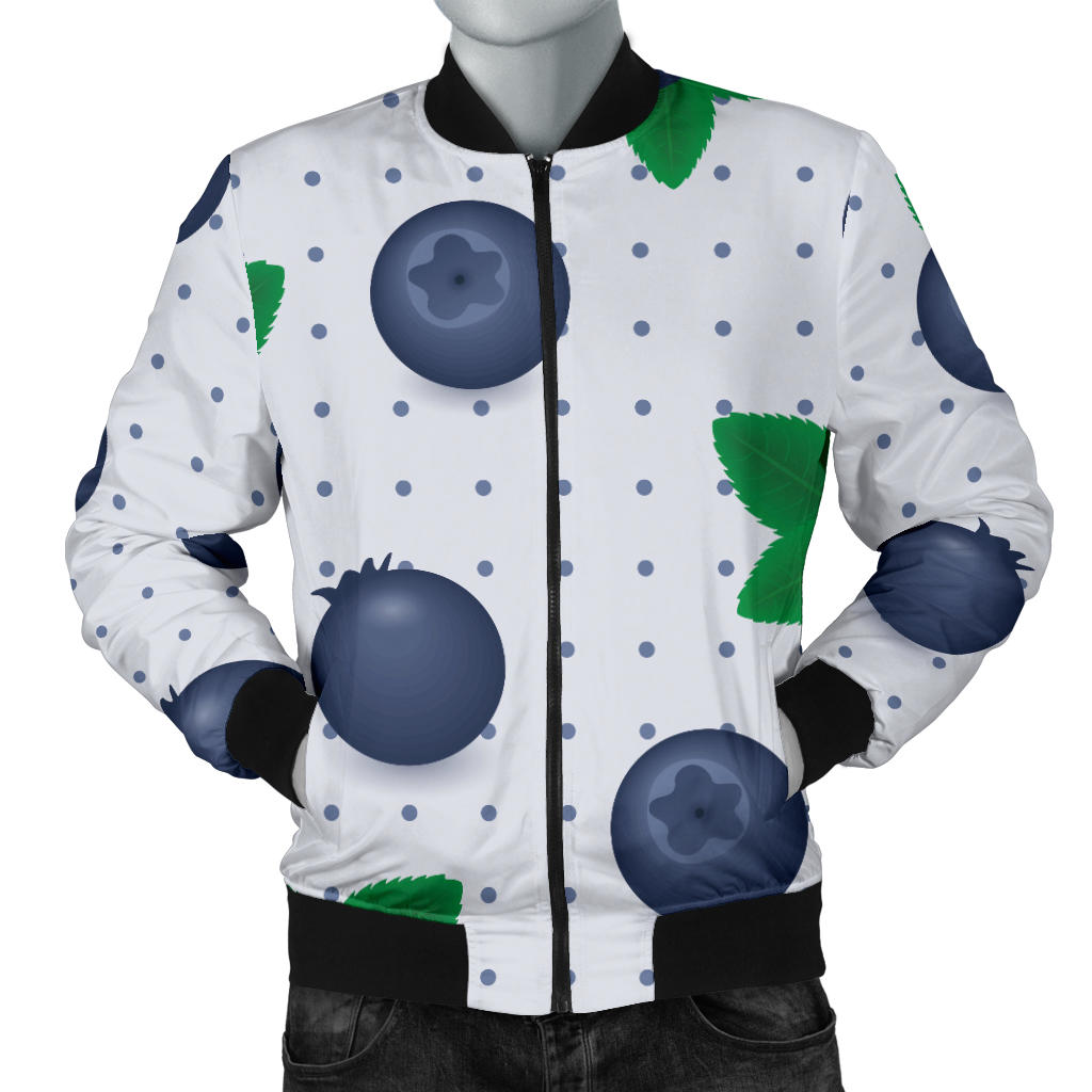 Blueberry Pattern Print Design BB02 Men Bomber Jacket – JorJune
