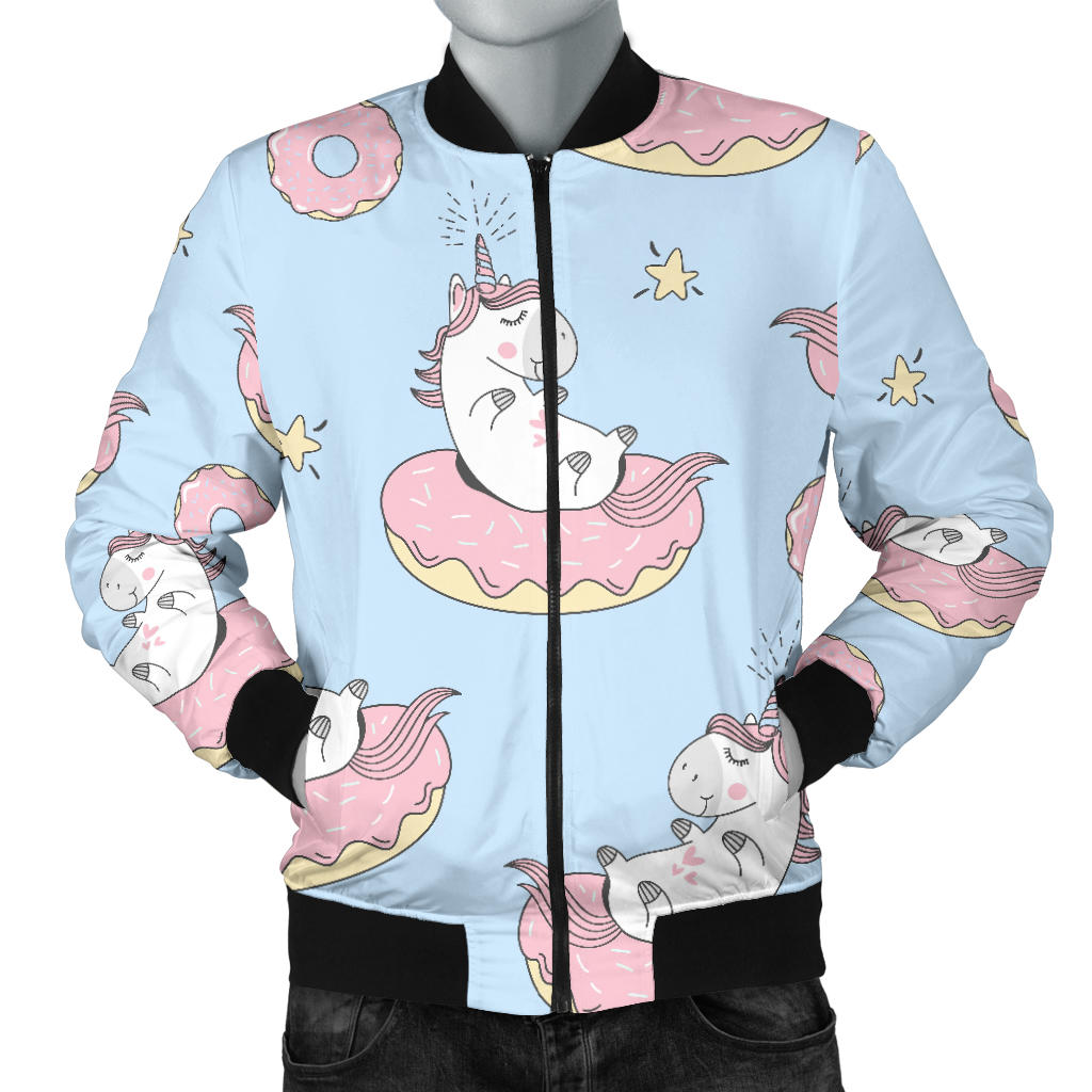 Donut Unicorn Pattern Print Design DN014 Men Bomber Jacket – JorJune
