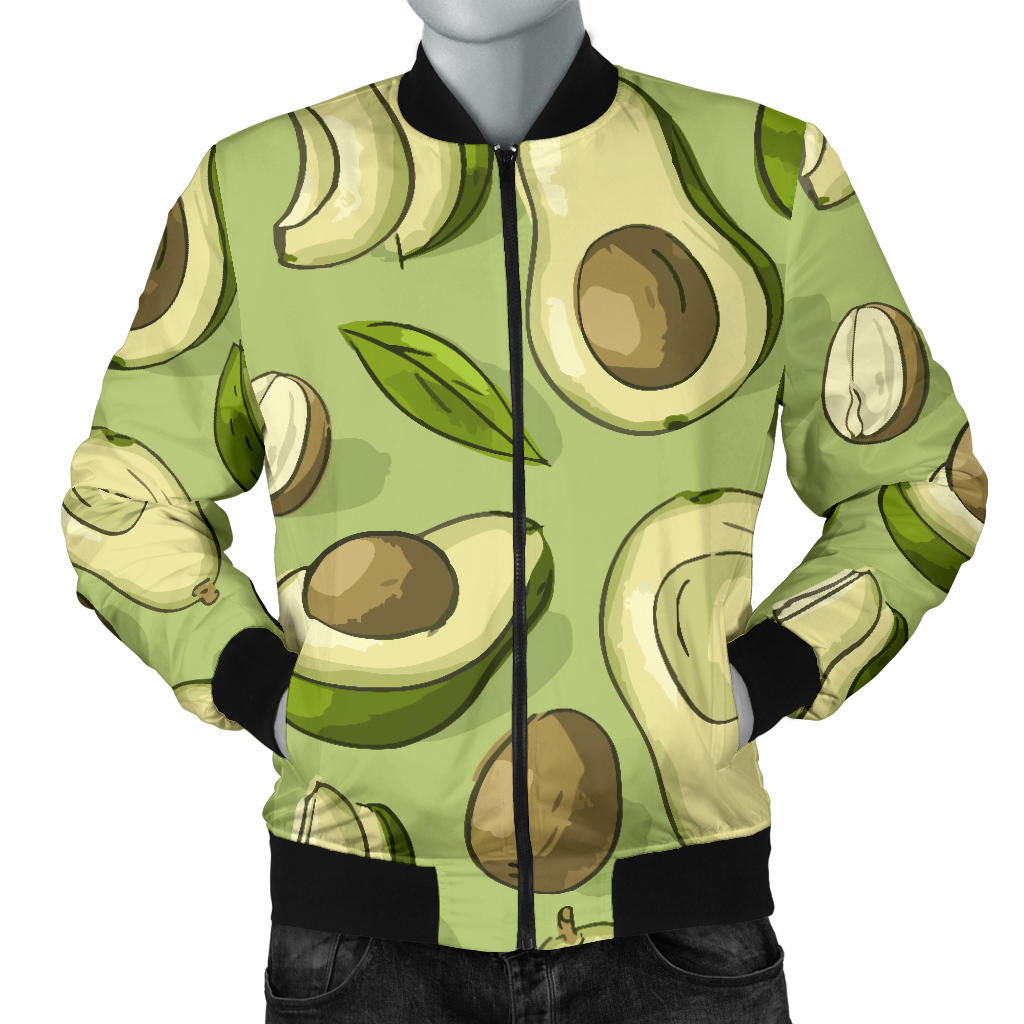 Avocado Pattern Print Design AC03 Men Bomber Jacket – JorJune