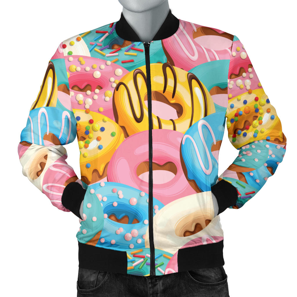 Donut Pattern Print Design DN01 Men Bomber Jacket – JorJune