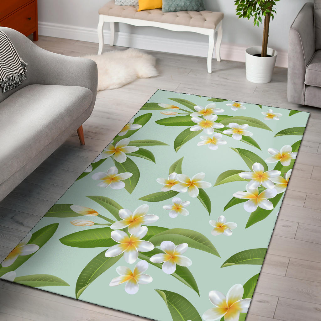 Yellow Plumeria Pattern Print Design PM024 Area Rugs – JorJune