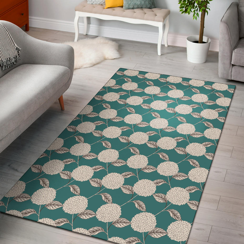 Hydrangea Pattern Print Design HD03 Area Rugs – JorJune
