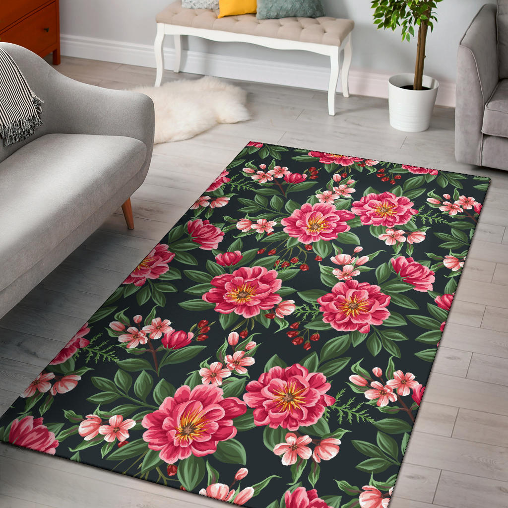 Summer Floral Pattern Print Design SF06 Area Rugs – JorJune