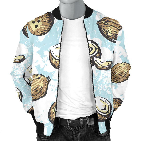 Coconut Pattern Print Design CN01 Men Bomber Jacket - JorJune