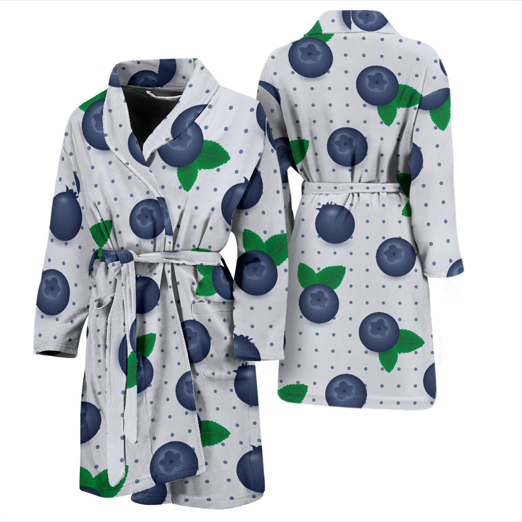 Blueberry Pattern Print Design BB02 Men Bathrobe – JorJune