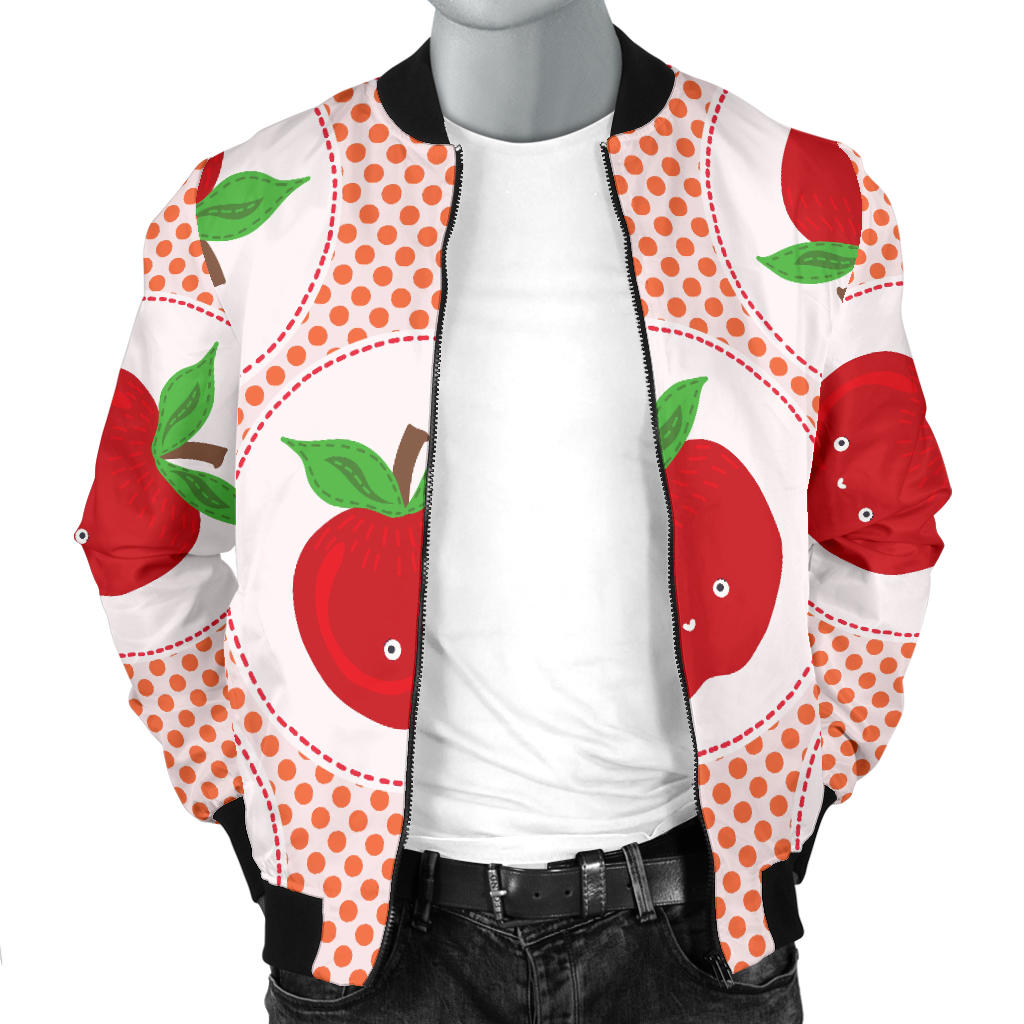 Apple Pattern Print Design AP08 Men Bomber Jacket – JorJune