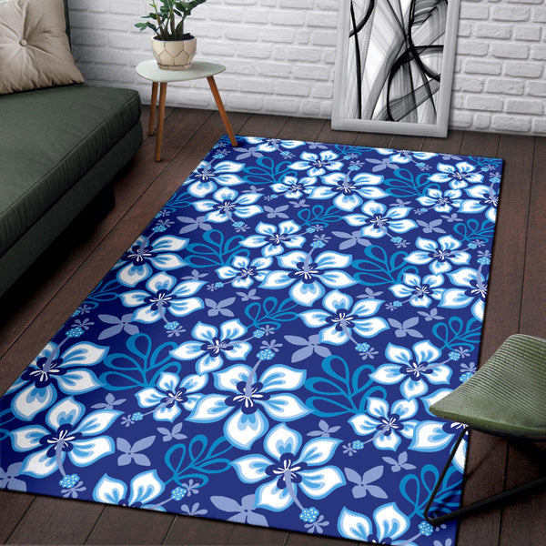 Hibiscus Pattern Print Design HB04 Area Rugs - JorJune