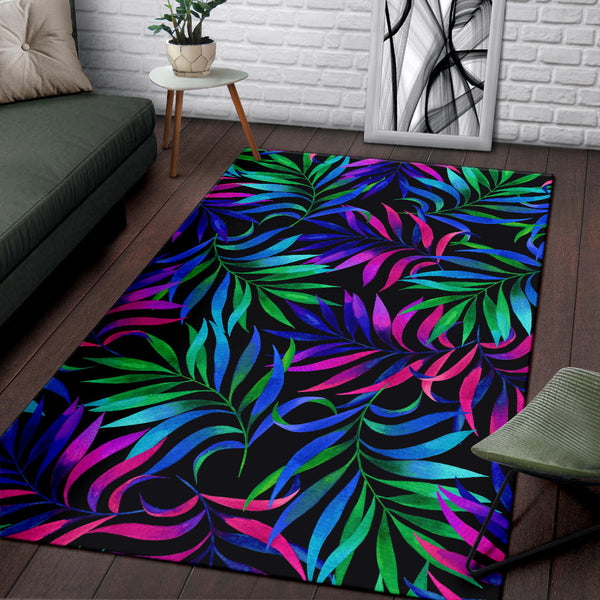 Tropical Flower Pattern Print Design TF010 Area Rugs - JorJune