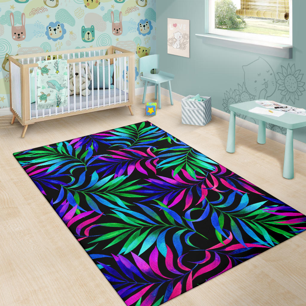 Tropical Flower Pattern Print Design TF010 Area Rugs - JorJune