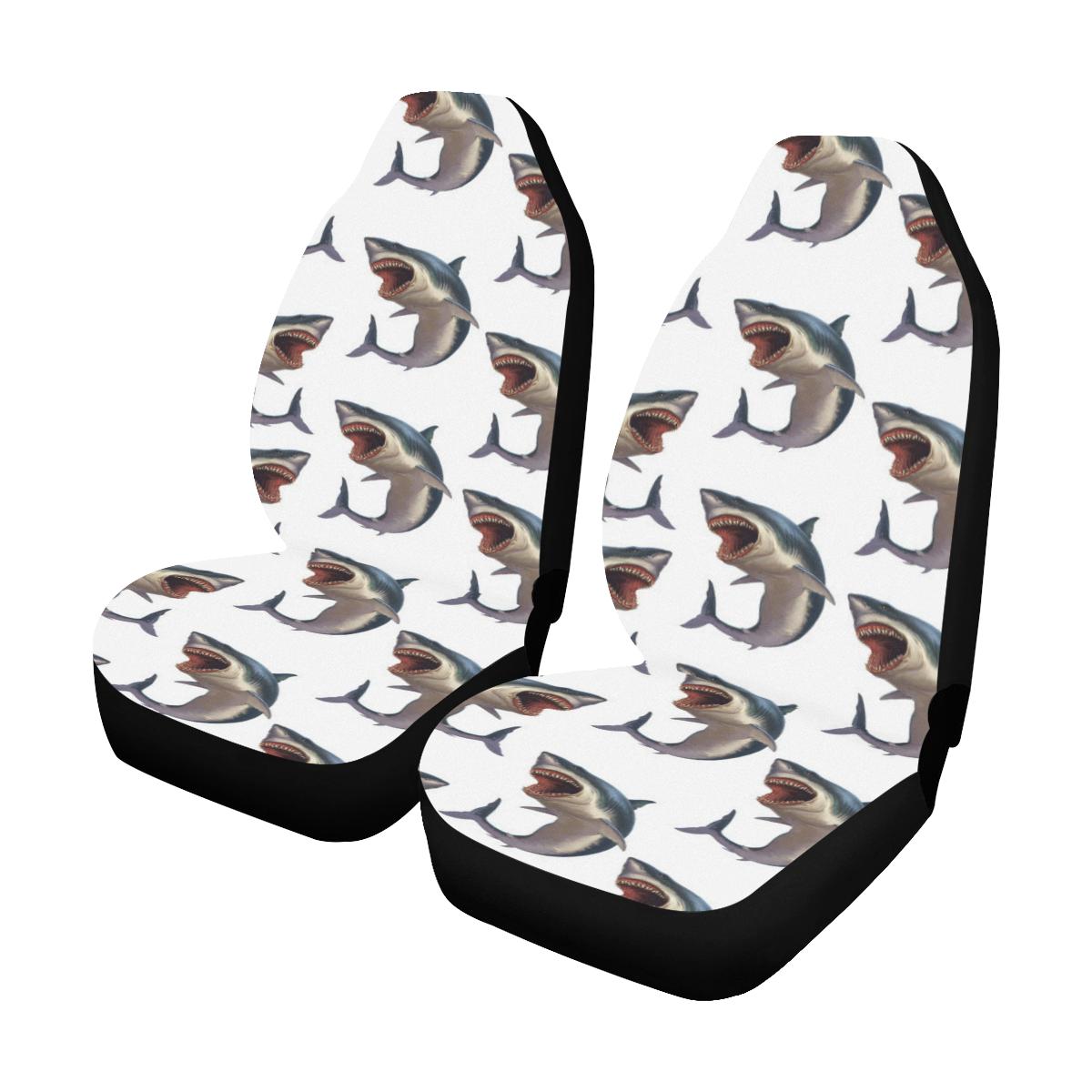 Great White Shark Pattern Print Design 03 Universal Fit Car Seat Cover ...