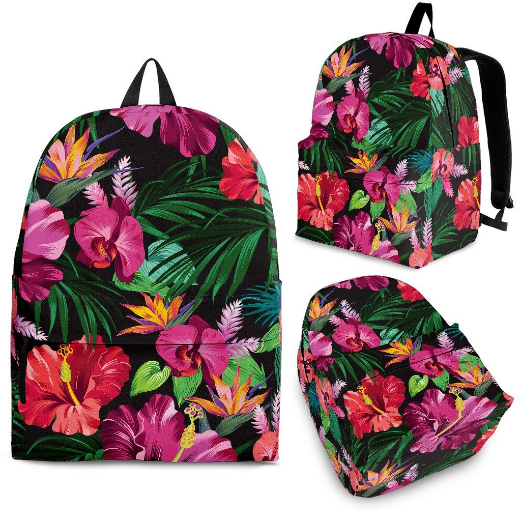 Hibiscus Hawaiian Design Print Pattern Premium Backpack – JorJune