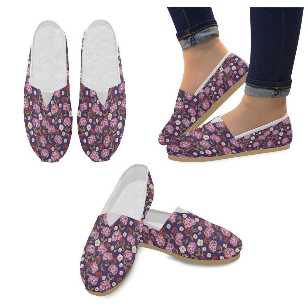 Hydrangea Pattern Print Design HD010 Women Casual Shoes – JorJune