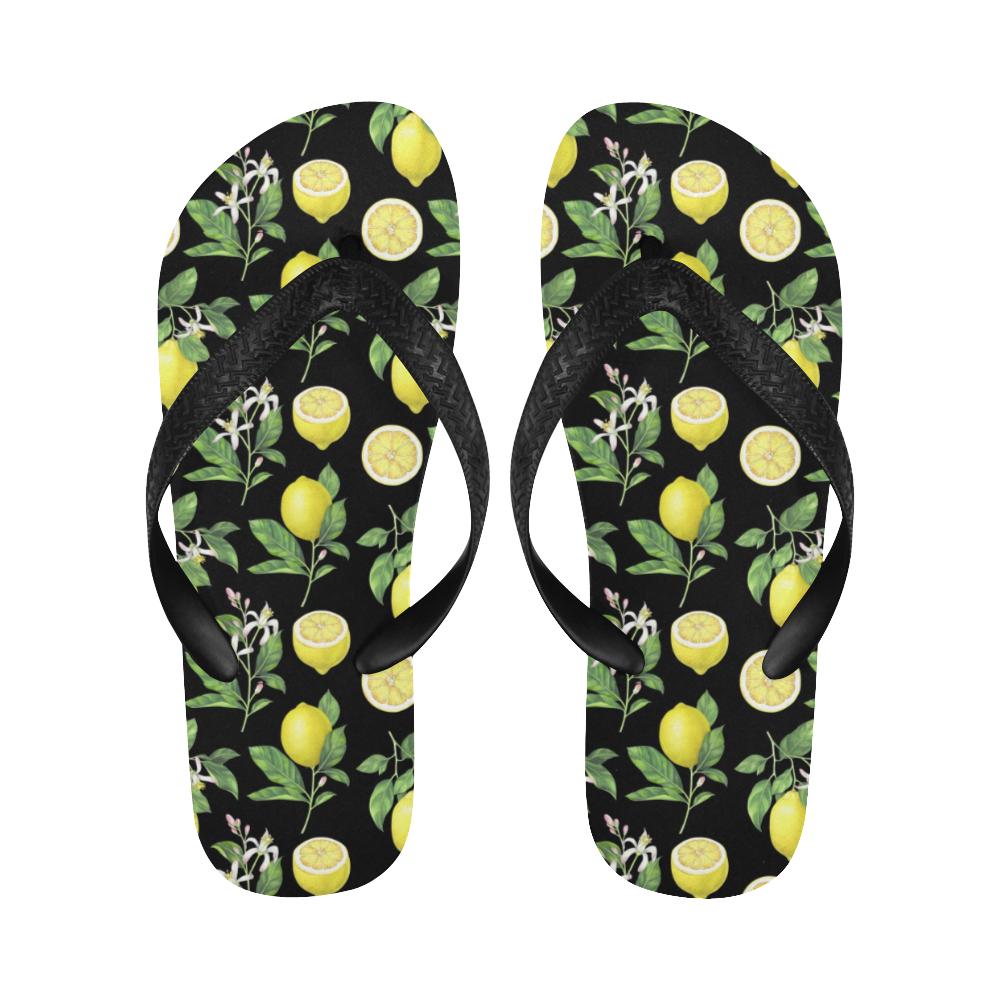 Lemon Pattern Print Design LM02 Unisex Flip Flops – JorJune