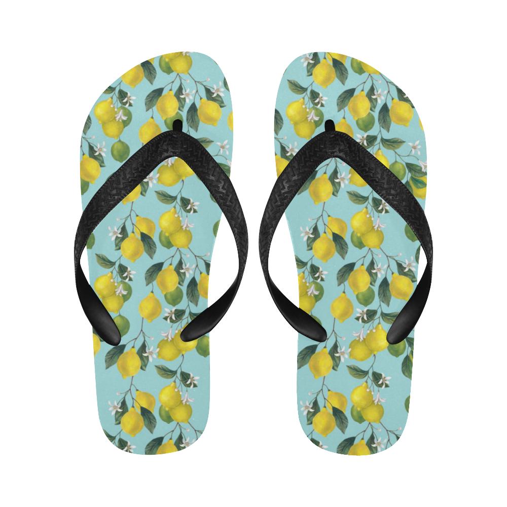 Lemon Pattern Print Design LM05 Unisex Flip Flops – JorJune