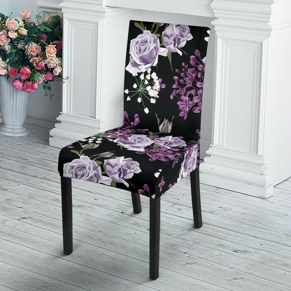 Lilac Pattern Print Design LI04 Dining Chair Slipcover - JorJune