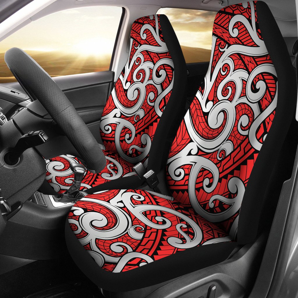 Maori Polynesian Themed Design Print Universal Fit Car Seat Covers ...