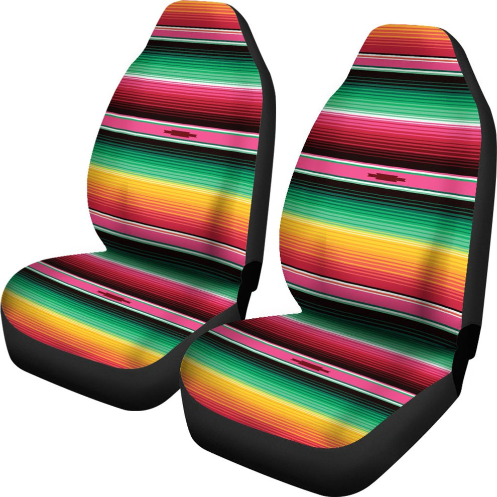 Mexican Blanket Classic Print Pattern Universal Fit Car Seat Covers ...