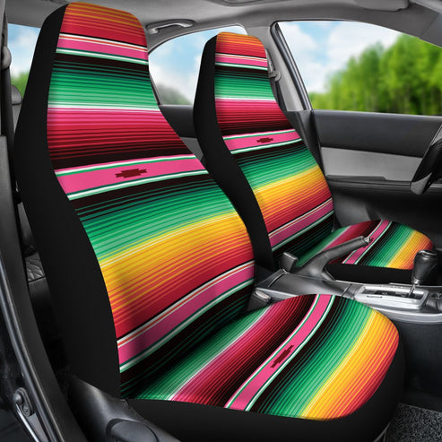 Mexican Blanket Classic Print Pattern Universal Fit Car Seat Covers ...