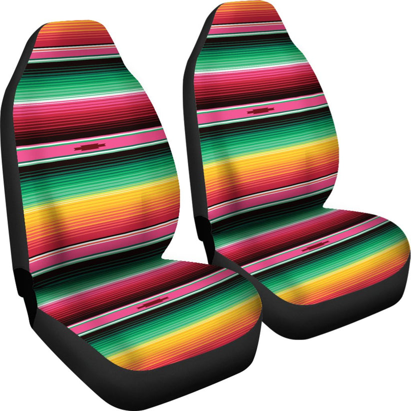 Mexican Blanket Classic Print Pattern Universal Fit Car Seat Covers ...