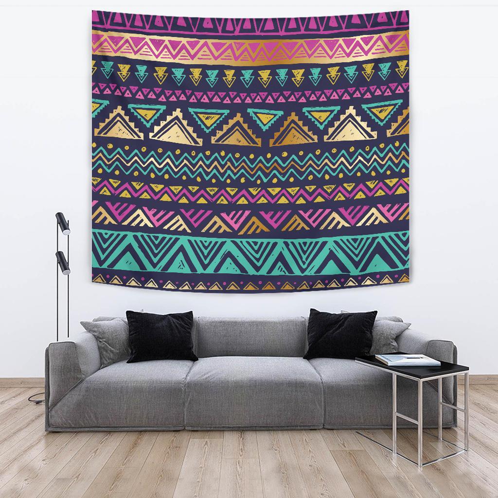 Multicolor Tribal aztec Tapestry – JorJune